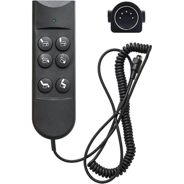 6 Button Remote For Recliners 5 Pin Lift Chair Handset Controller Hand ...
