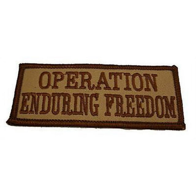 OPERATION ENDURING FREEDOM PATCH DESERT TAN OEF VETERAN AFGHANISTAN ...