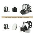 WAKYFLX Full Face Gas Mask, Reusable Respirator with 40mm Activated ...