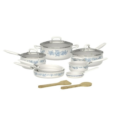 The Pioneer Woman Frontier Speckle 12-Piece Aluminum Cookware Set ...