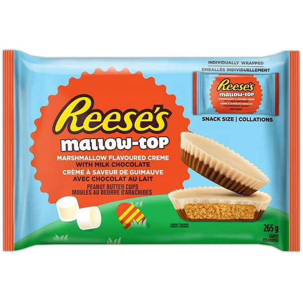 Reese's Mallow Top Marshmallow Flavoured Crème Peanut Butter Cups 265g ...