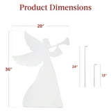 Best Choice Products 3ft Set of 2 Christmas Angel Yard Decorations w ...