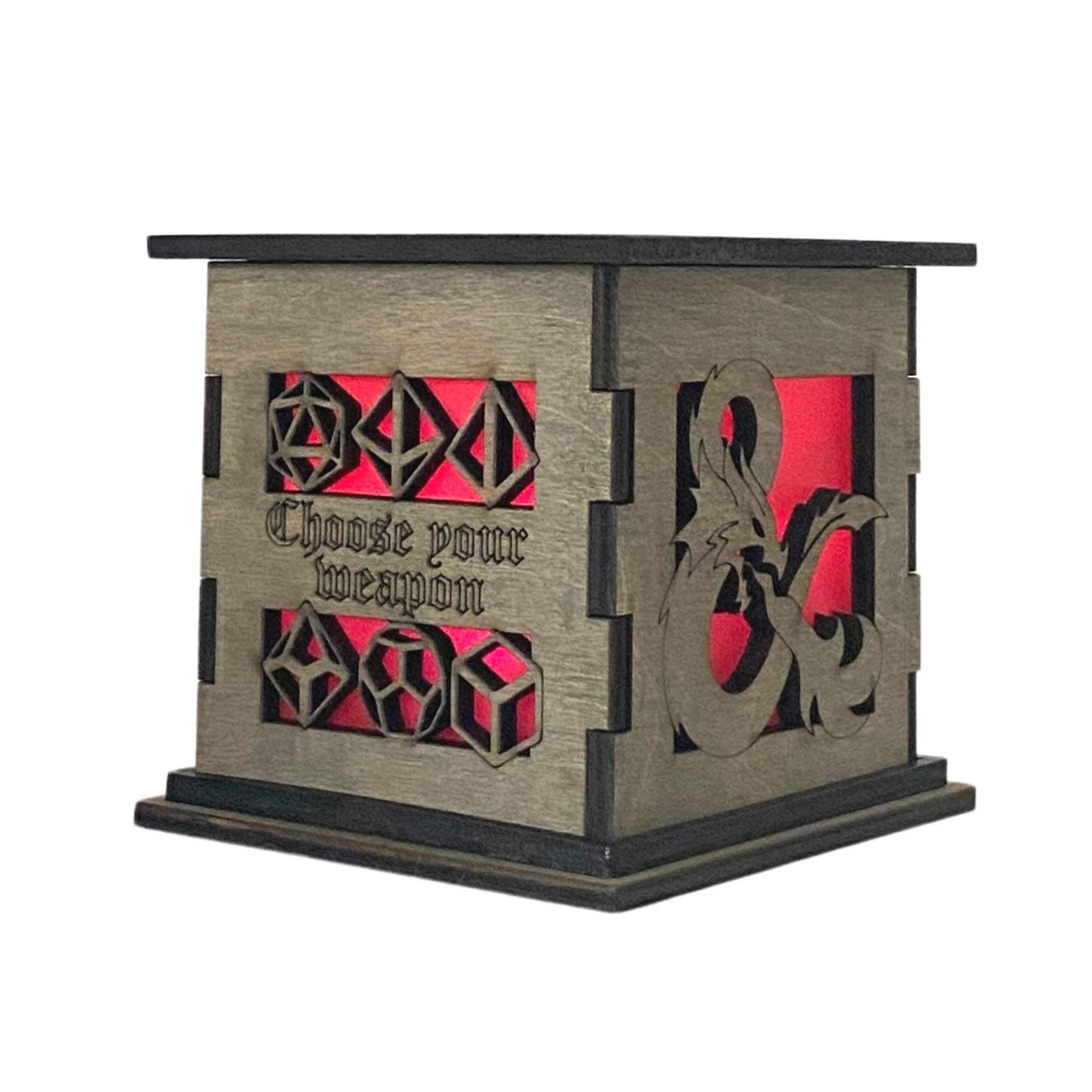 DnD Decorative Light Box | D&D Wooden Lantern | Dungeons and Dragons ...