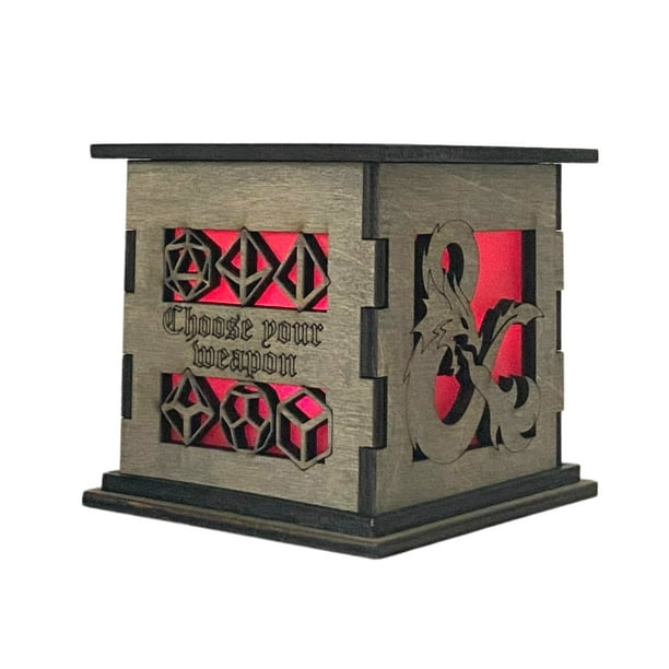 DnD Decorative Light Box | D&D Wooden Lantern | Dungeons and Dragons ...