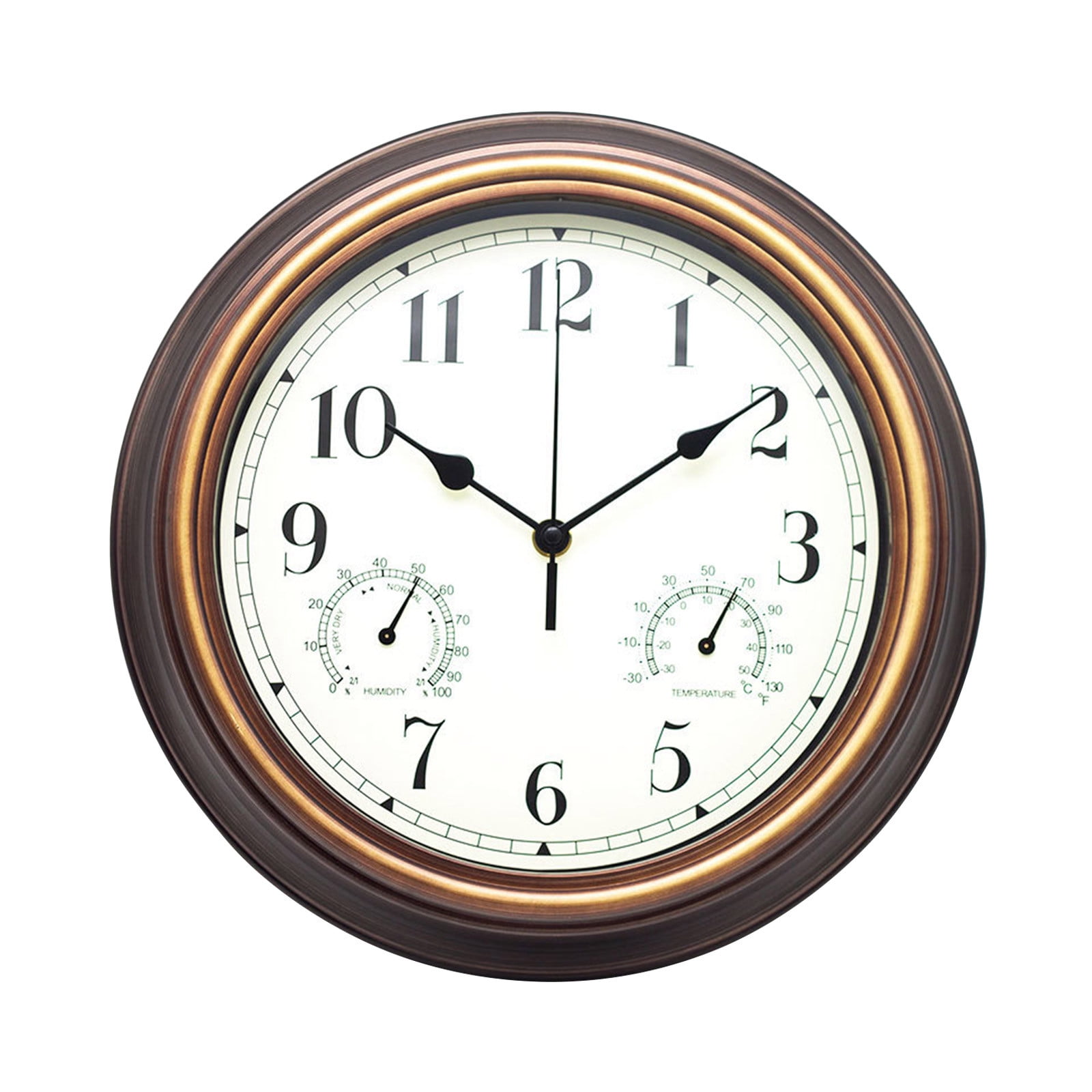 Click here for Cehvom Outdoor Garden Retro Clock Waterproof Tempe... prices