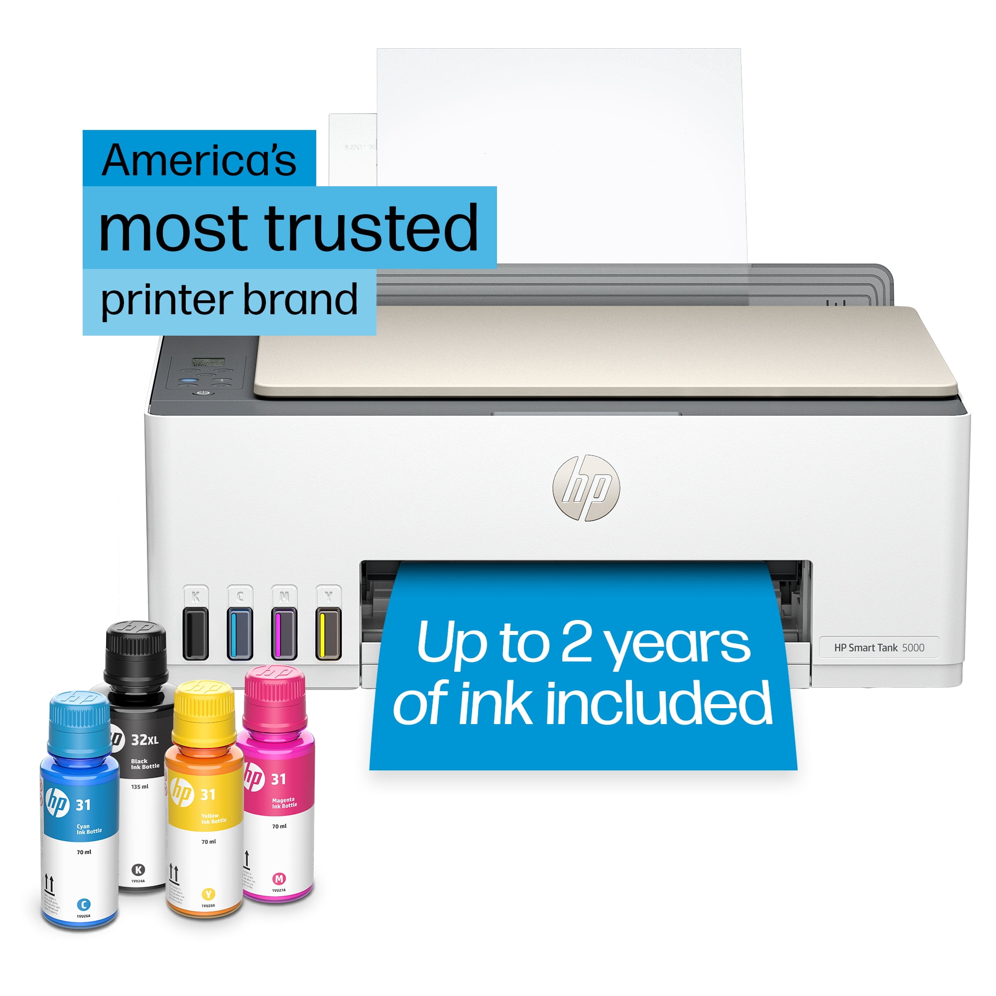 HP Smart Tank 5000 Wireless All-in-One Supertank Color Home Inkjet ...