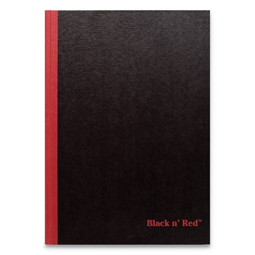 "Hardcover Casebound Notebooks, 1 Subject, Wide/legal Rule, Black/red ...
