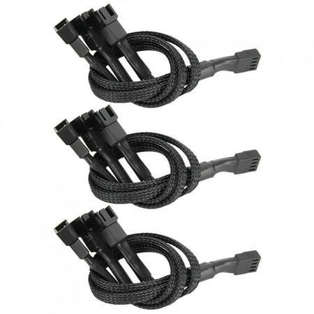 Cooling Fan Splitter Cable,3pcs 3‑Port Cooler Cooling Cooler Adapter ...