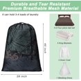 2 Pack Mesh Laundry Bags with Drawstring and ID Tag, Machine Washable ...