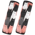 2 Car Seat Belt Covers S Size 6.5*6.5 Inches Car Seat Belt Shoulder Pad ...
