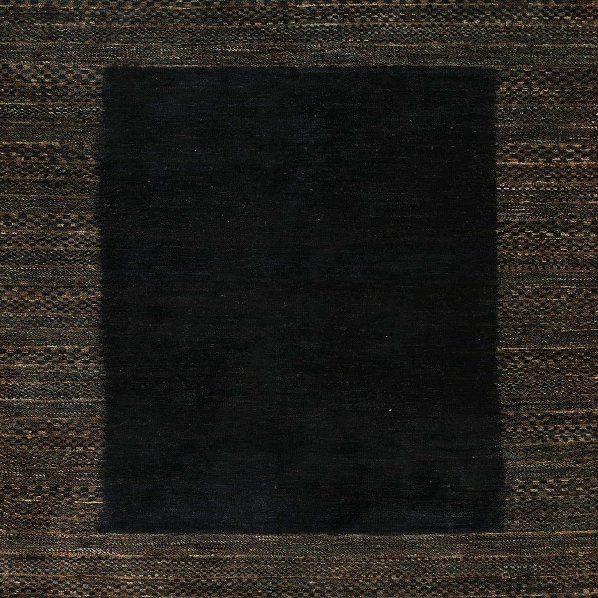 Ahgly Company Indoor Square Abstract Black Abstract Area Rugs, 7 ...