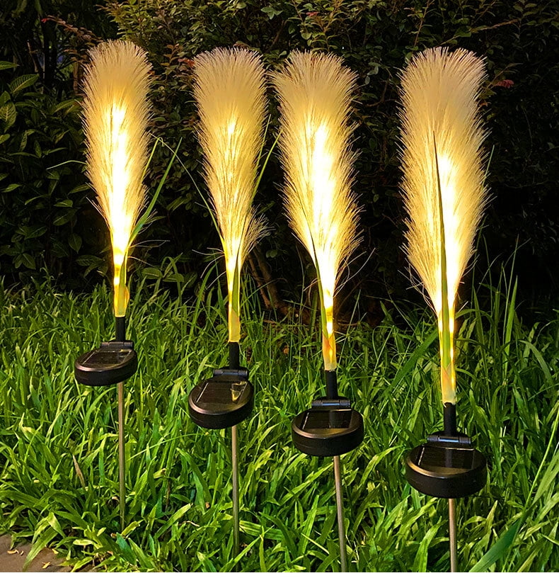 Lochas Solar Reed Lights Outdoor Waterproof Ground Yard Garden ...