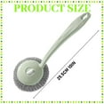 Long-Handled Pot Scrubber, Dishwashing Brush, Light Blue/ Kitchen ...