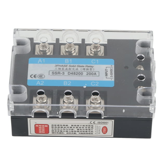 3‑Phase SSR DC Control AC 480V 200A Solid State Relay Industrial Equipment SSR‑3 D48200 200A ...