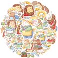 35pcs-50pcs Cartoon Stickers Animal Kids Stickers Funny Sticker Pack ...