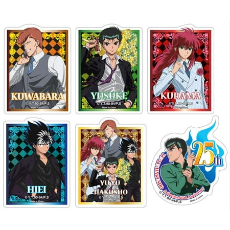 Yu Yu Hakusho 25th Anniversary Anime Die-Cut Sticker Set GE-55893 ...