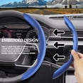 2pcs Universal Fit Carbon Fiber Steering Wheel Cover, Anti-Skid ...