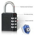 4-Digit Password Combination Padlock Zinc Alloy Suitcase Smart Password ...