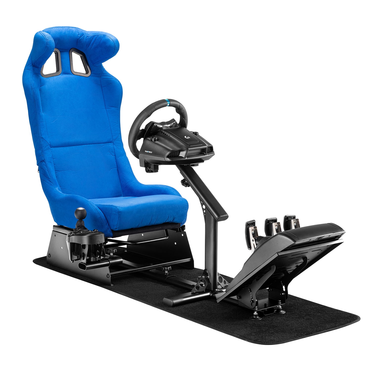 Simulador Gamer Azul Volante Thrustmaster Fanatec Logitech | Knasta Chile