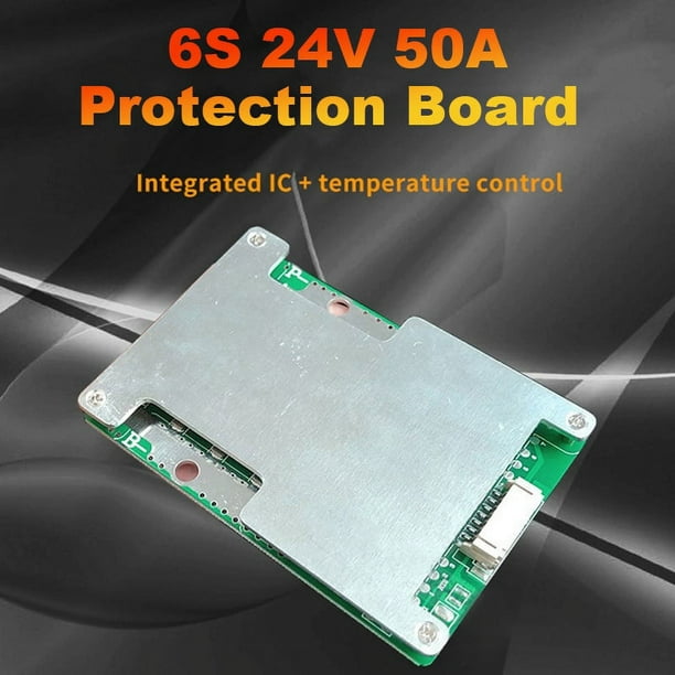 Placa de protección de batería de litio 6S 24 V 50 A con placa de protección PCB para balanceo ...