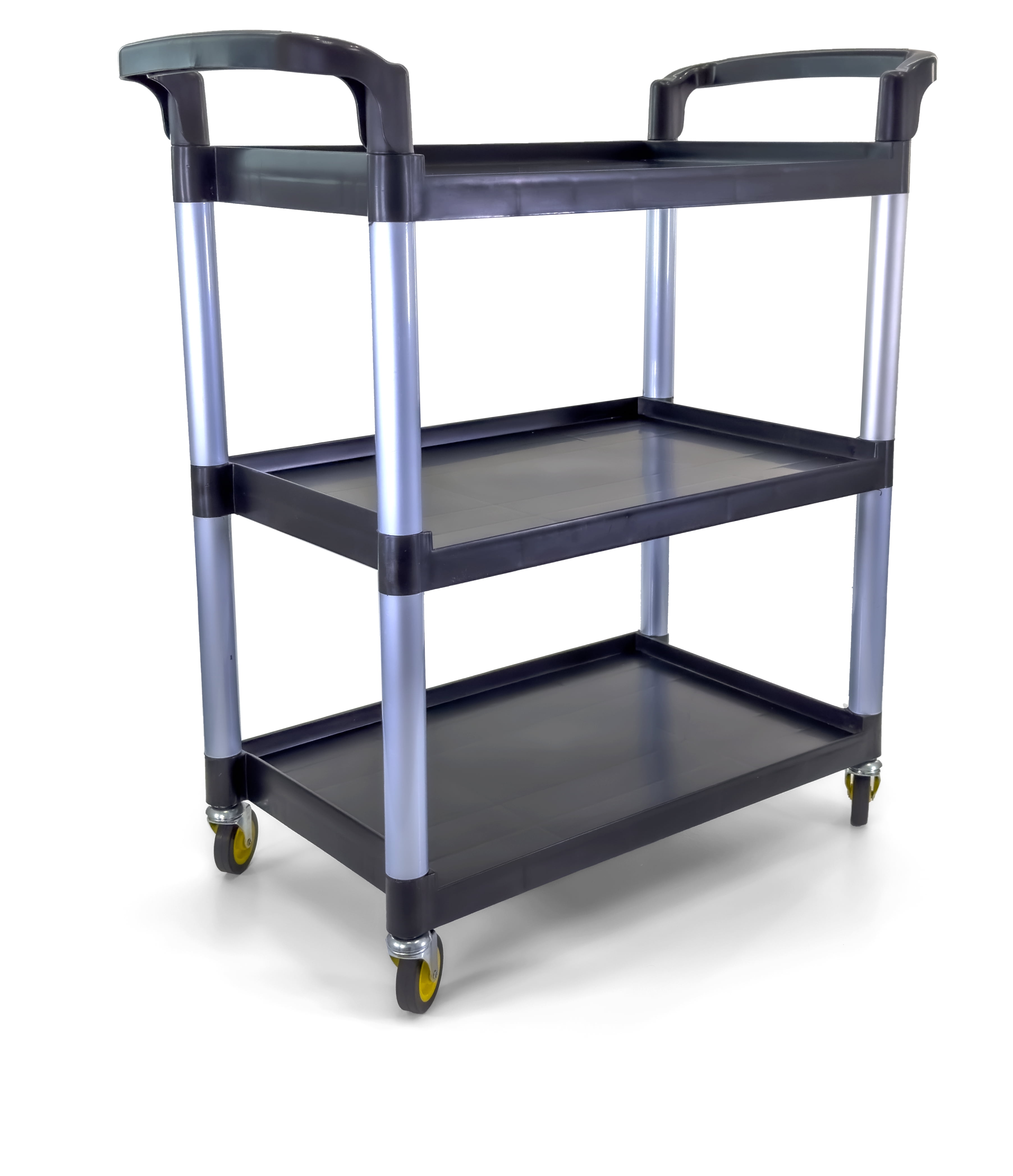 Utility Cart - 3 Shelf 33" X 16" X 37" (Black) - Walmart.com
