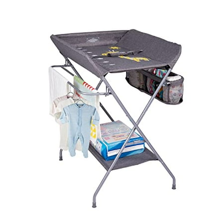 Kinbor Baby Changing Table, Folding Diaper Station Nursery Organizer ...