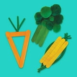 Hello Hobby 75-Pack Multicolor Wooden Craft Sticks for Arts and Craft ...