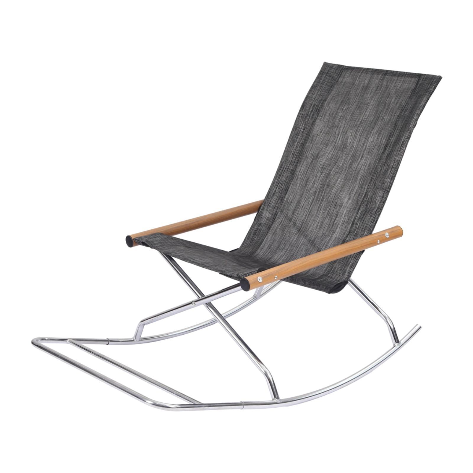 Silla mecedora plegable para exteriores, con capacidad de carga de 120 ...