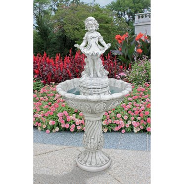 Design Toscano Cascading Aloha Tiki Three-Bowl Garden Fountain ...