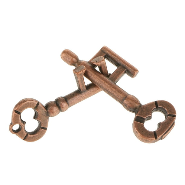 CAST KEY PUZZLE / METAL INTERLOCKING KEY Intelligence Brain Teaser ...