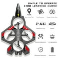 Upgraded RC Jet-RC Stunt Fighter Jet Toy with 360° Flips & LED Lights ...