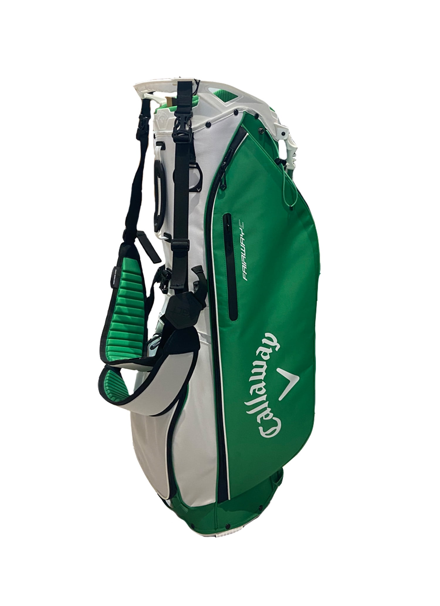 NEW Callaway 2022 Fairway C White/Kelly Green Double Strap Stand Golf ...