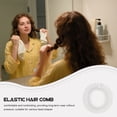 Mobutofu 12Pcs Transparent Adjustable Elastic Hair Combs Flexible ...