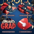 Red Balloons Graduation Banner Grad Cap Congrats Grad Display Star ...
