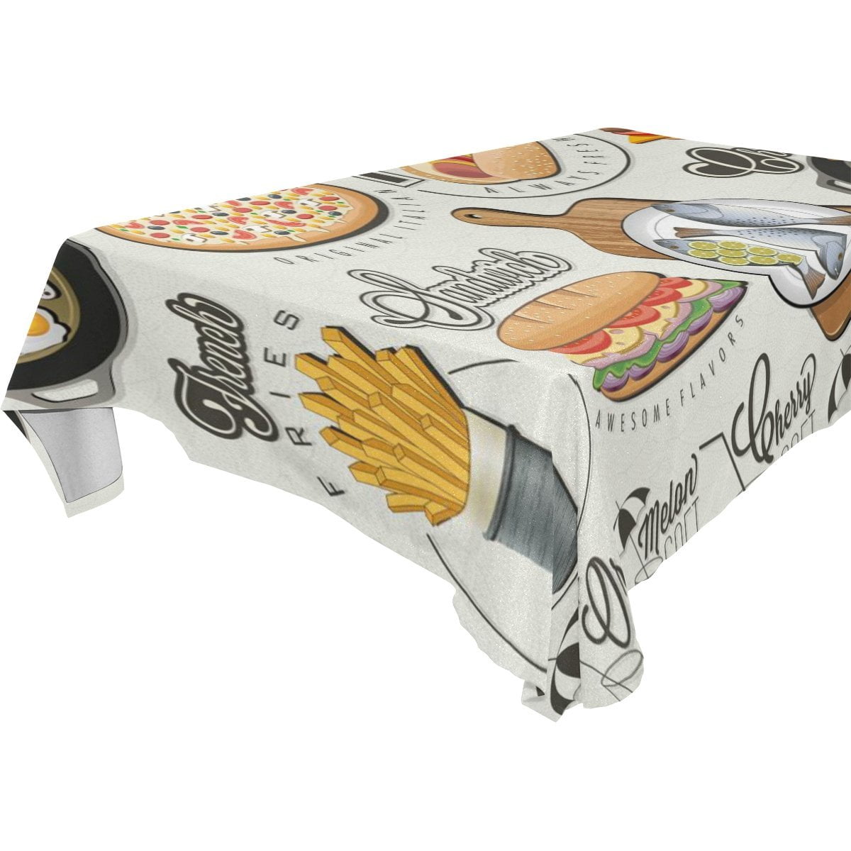 POPCreation Food Tablecloths Sandwich Table Top Decoration 60x104 ...