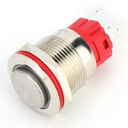 Latching Push Button, 1NO 1NC DC9-30V Momentary Push Button For ...
