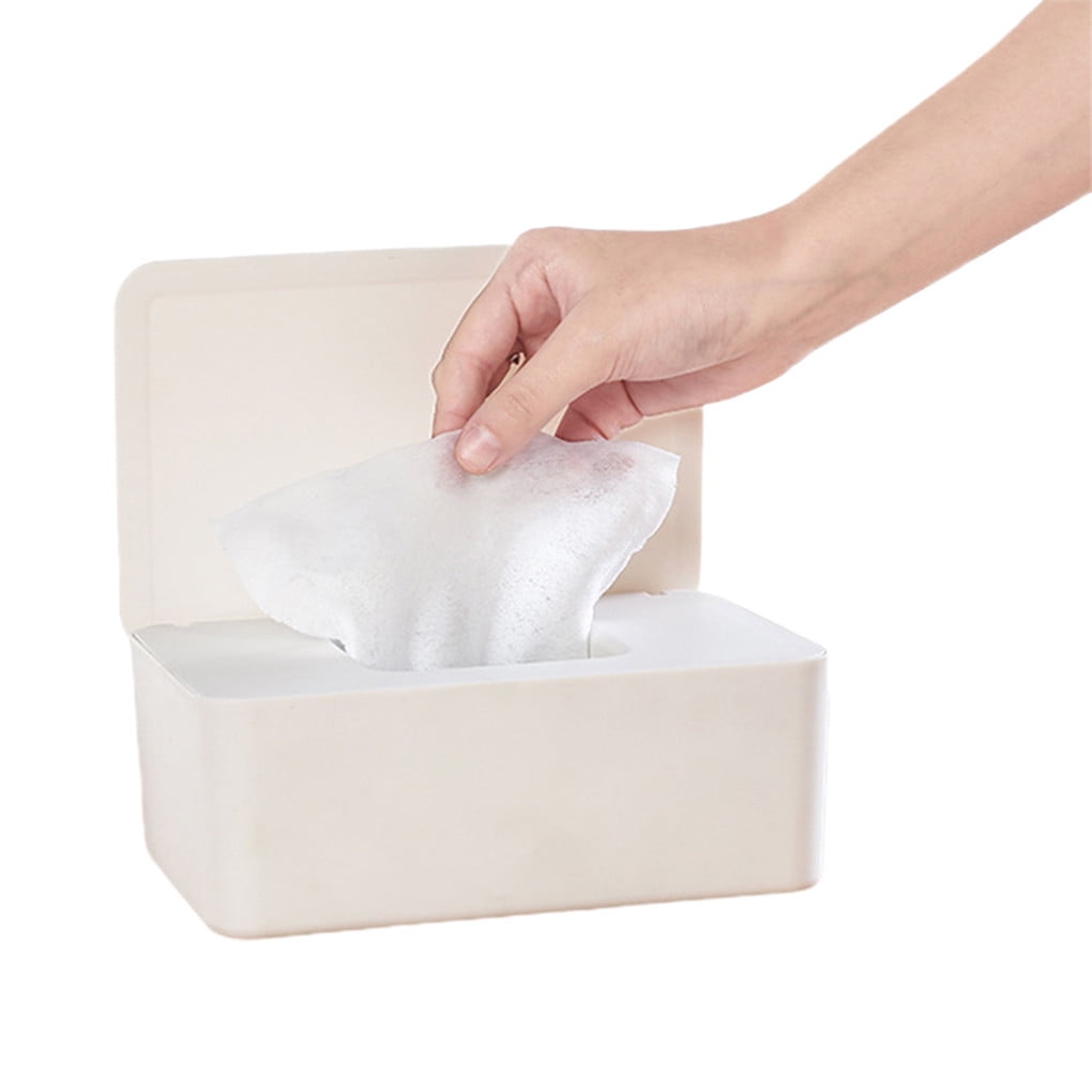Plastic Wet Wipes Dispenser Tissue Storage Box Holder with Lid ...