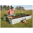 "CASTLECREEK Large Metal Galvanized Steel Raised Garden Bed Planter Box ...