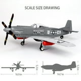 HI-REEKE WW2 Army Fighter Airplane Building Block Set P-51 Mustang ...