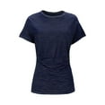 Fengactive Womens Short Sleeve Crew Neck T Shirts Summer Crop Tops ...