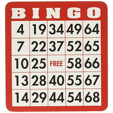 Low Vision Bingo Cards Set of 10 - Walmart.com
