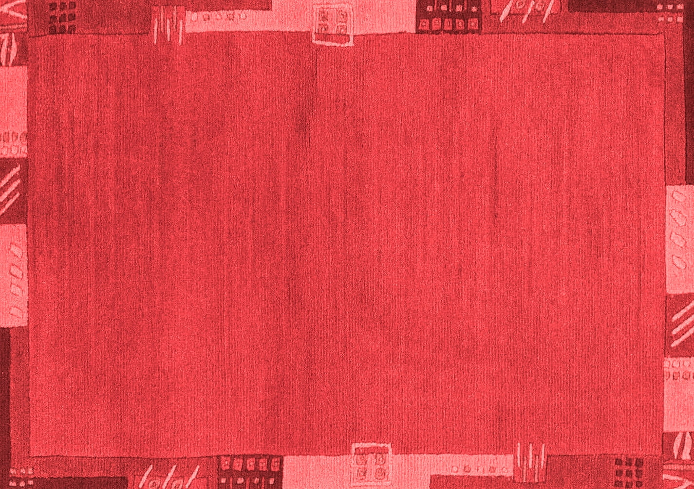 Ahgly Company Indoor Rectangle Abstract Red Modern Area Rugs, 2' x 5 ...