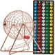 MR CHIPS 11 Inch Tall Professional Bingo Set with Steel Bingo Cage ...
