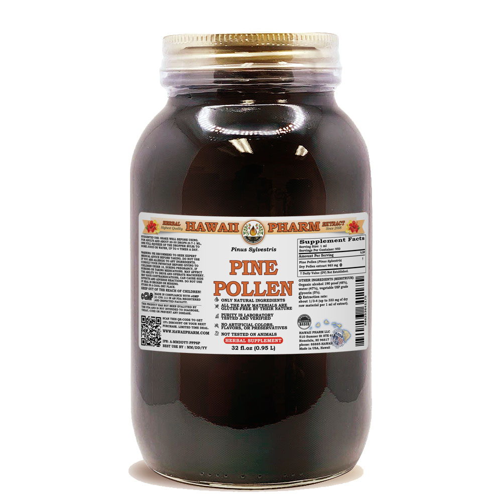 Pine Pollen (Pinus Sylvestris) Dry Pollen Liquid Extract. Expertly ...