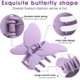 6 Pack Butterfly Claw Clips for Thick Hair - Strong Hold Pretty Hair Claws, Non Slip Grip for ...