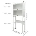 Miumaeov Metal 3-Tier Over Washing Machine Storage Rack Shelf Organizer ...