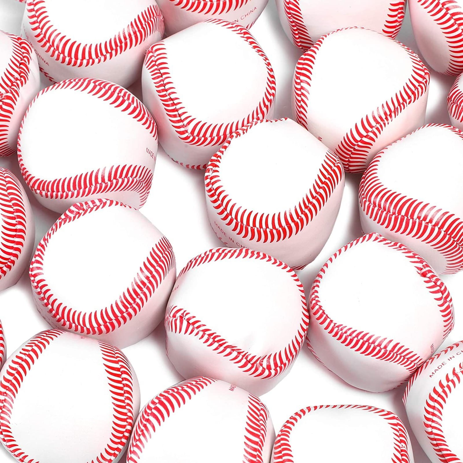Buy 24 Packs Soft Foam Mini Baseballs for Kids, Sports Stress Ball for ...