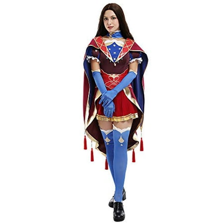Miccostumes Women's Leonardo Da Vinci Shopkeeper Cosplay Costume Full ...