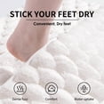 3D Bubble‑Textured Plush Bath Mat Non‑Slip Soft Water‑Absorbent ...