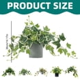 Artificial Pothos Plant in Pot Faux Greenery Desktop Decoration for ...